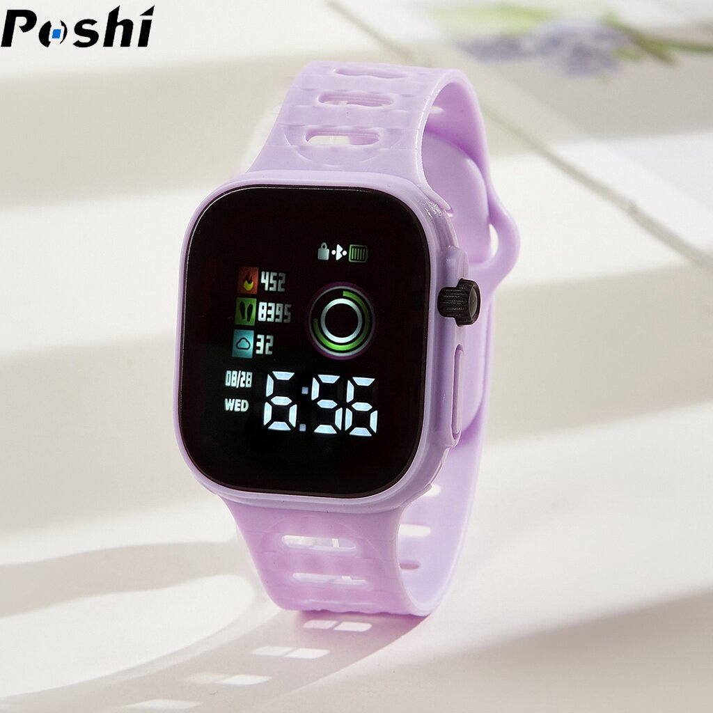 POSHI Waterproof Digital Watch For Kids Children Watches Girls Boys ...