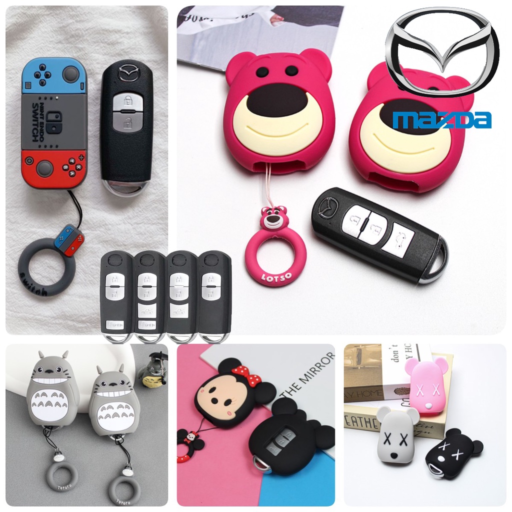 Cartoon Car Key For MAZDA 2 3 5 6 CX3 CX5 CX7 CX9 CX30 CX8 Silicone ...
