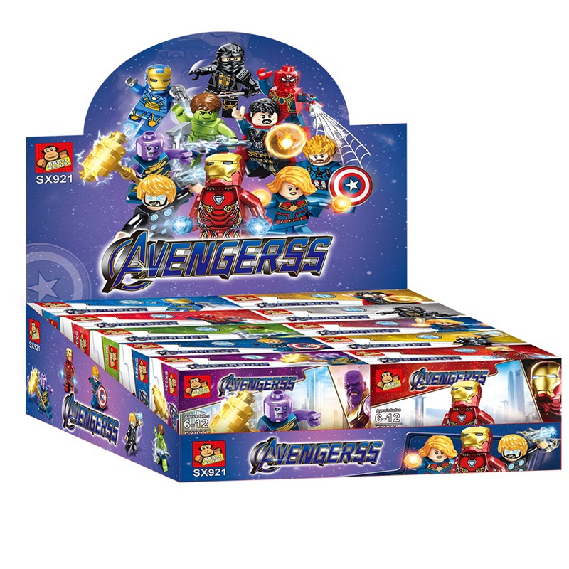 Avengers Lego Minifigure Iron Man Doll Doll Building Blocks Naruto