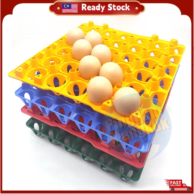 Egg Storage 30 Eggs can hold Egg Tray reused Bekas Telur can be stacked Tray Telur easy to clean ...