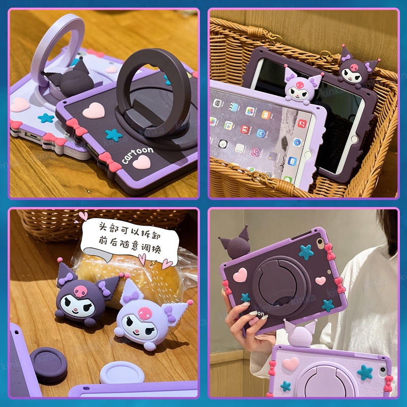 360 degree rotatable Stand Kids Safe Cute Cartoon Rabbit pattern ...