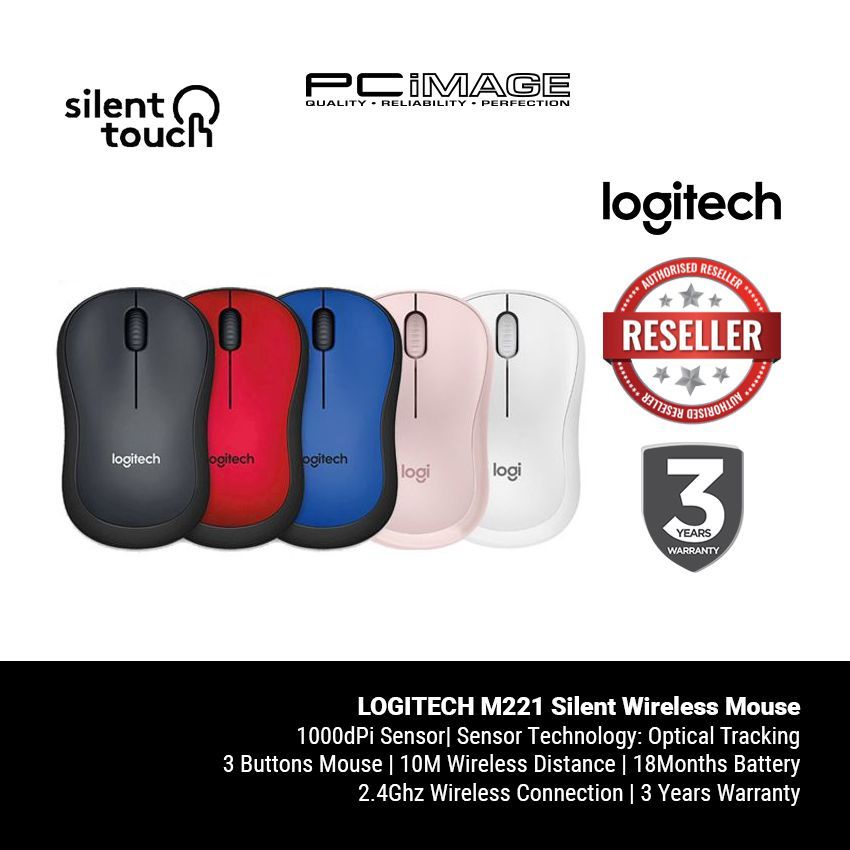 LOGITECH M221 Silent Wireless Mouse | Shopee Malaysia