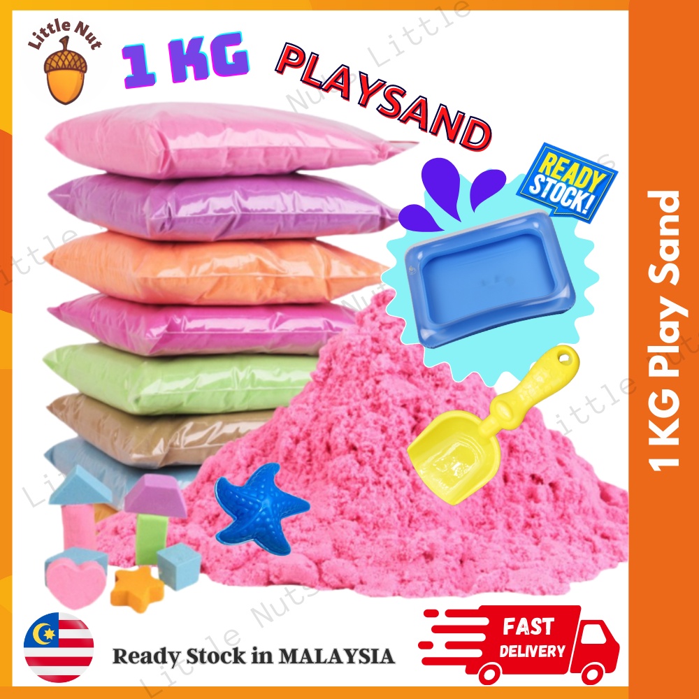 1kg pasir dinamik Eco Space SAND Castle main Set alat main Diy Sand ...