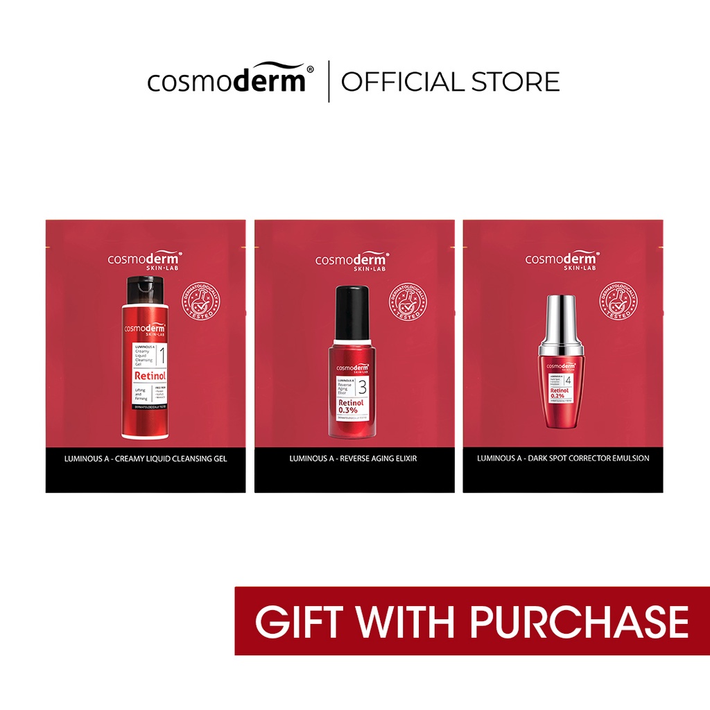 (Sample GWP) Cosmoderm Luminous A ((Retinol) | Shopee Malaysia