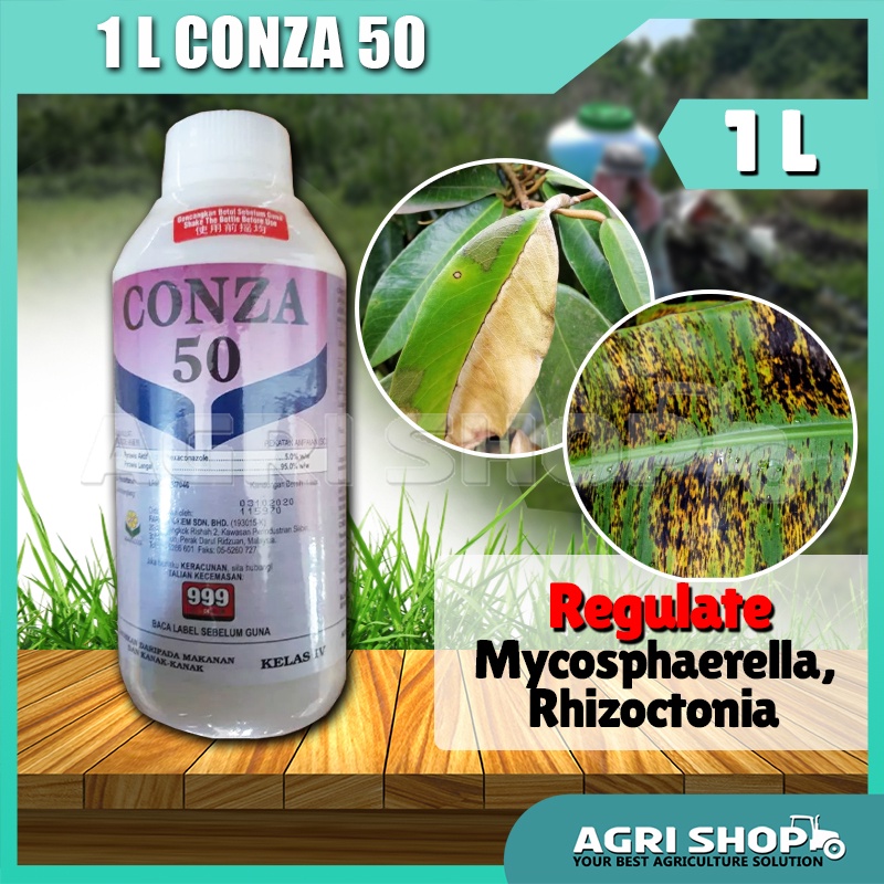 Agrishop 1 Liter Conza 50 Racun Kulat Hexaconazole 5.0%w/w | Shopee ...