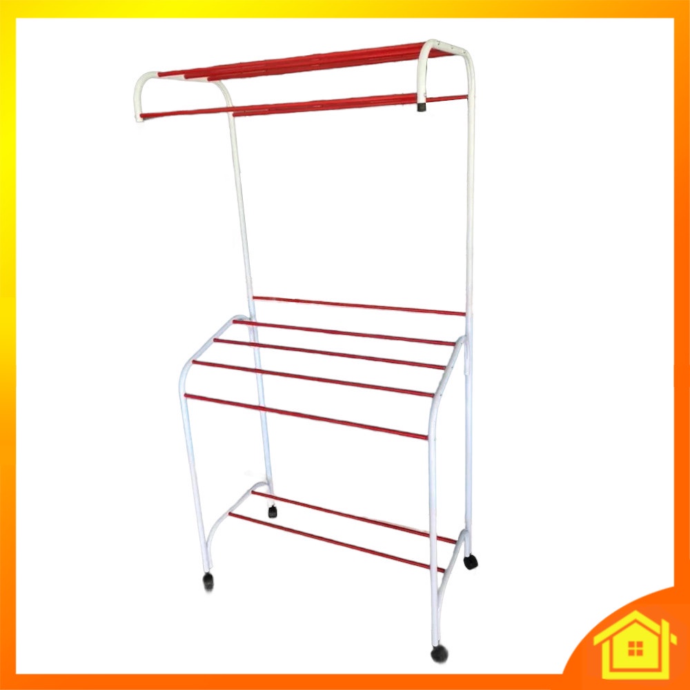 [OneHome] Drying Rack Clothes Towel Hang Dry Wheel Rak Ampaian Roda ...