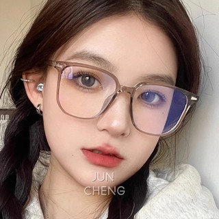 Korean Retro Square Eyeglass Frame Anti Blue Light Glasses For Women ...