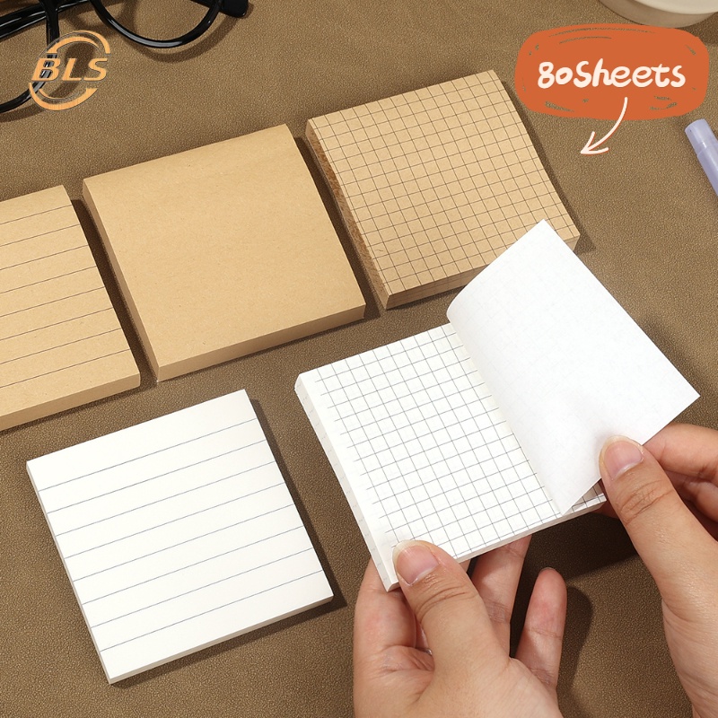 80 Sheets Portable Tearable Memo Marker Stickers/ Simple Grid ...