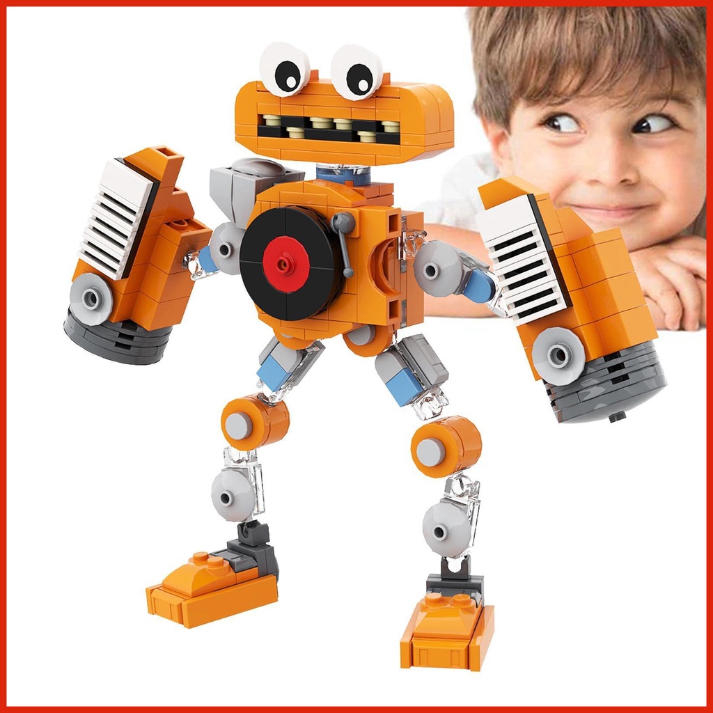 My Singing Music Chorus Wubbox Robot Figures Building Blocks Set Cute ...