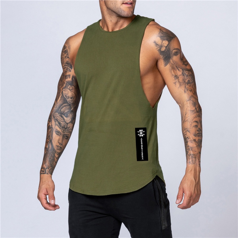 New Mens Cotton Fitness Tank Top Muscle Revive Gym Workout Sleeveless ...