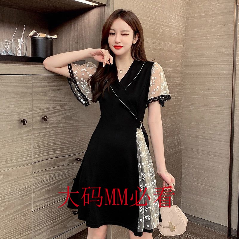 40-100kg M-5xl微胖女生遮肚显瘦减龄连衣裙小个子胖妹穿搭时尚裙子洋气大码女装fat pulsgzie oversize dress | Shopee Malaysia