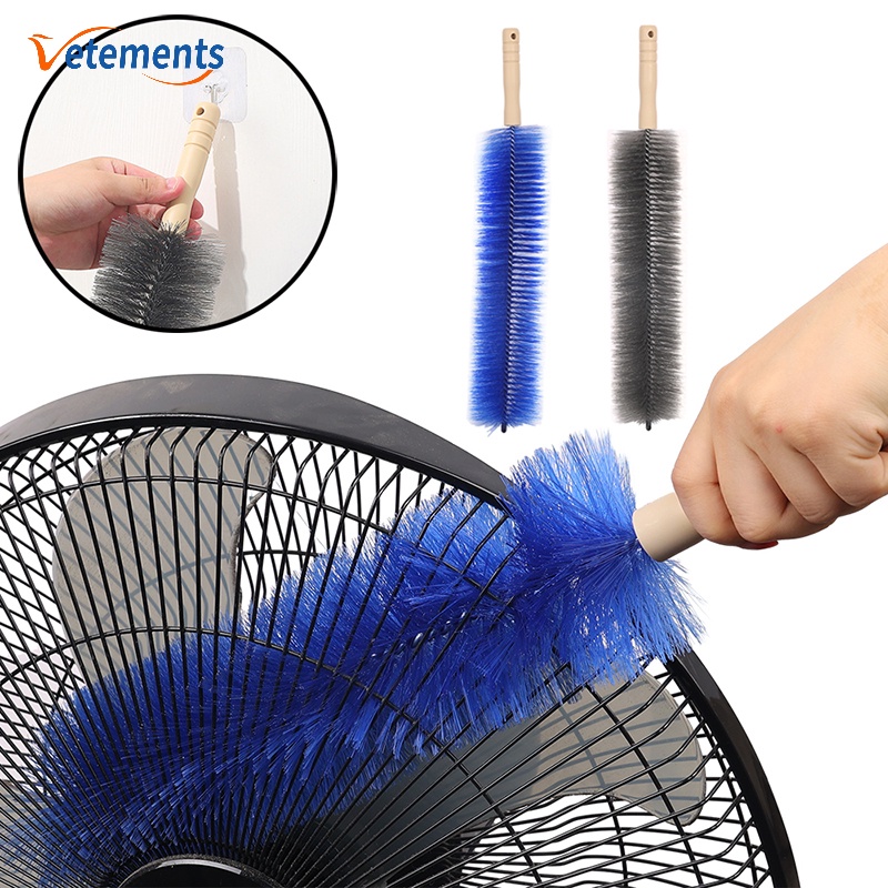 Practical Hangable Flexible Iron Wire Long Pole Fan Clean Brush ...