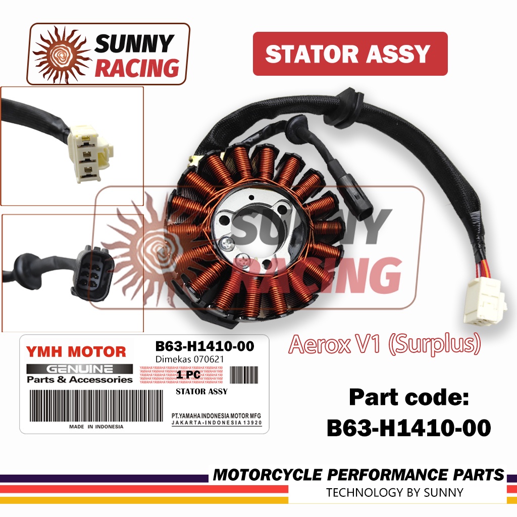 Genuine Stator Assy B63-H1410-00 Aerox V1 (Surplus) | Shopee Malaysia