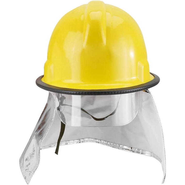 Firefighter Hard Hat, Fireman Safety Helmet with Aluminum Foil ...