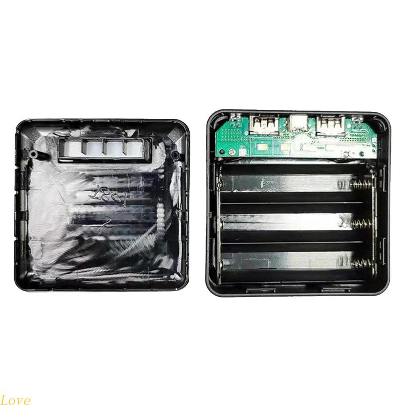 Love DIY Boxes 3x18650 Fast Charger Outer Cases Plastic Shells Dual USB ...