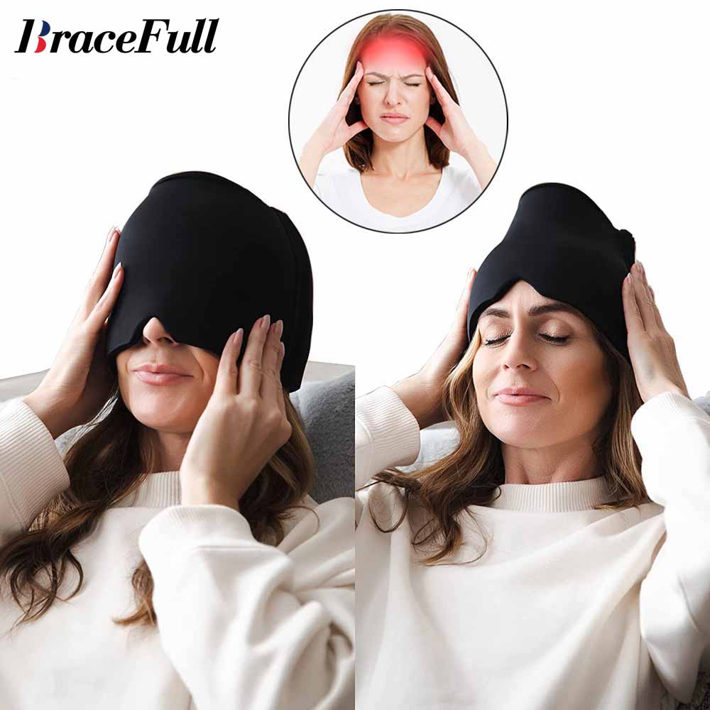 Headacheand Migraine Relief Hat Gel Hot Cold Therapy Headache Relief Cap
