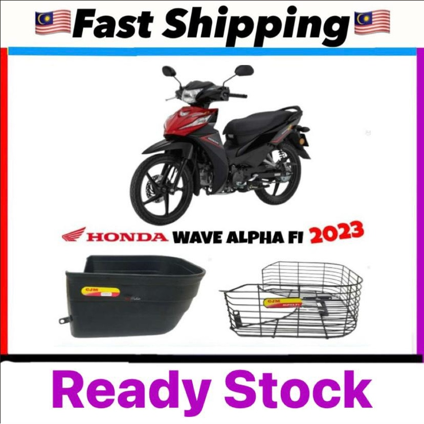 Tahun 2023 HONDA Wave Alpha 110 Fi Fuel injection raga bakul plastik ...