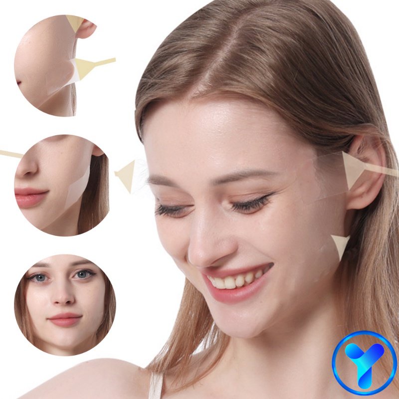 YAP 4Pcs/Set V-Shape Face Lift Tape Invisible Instant Facial Lifting ...