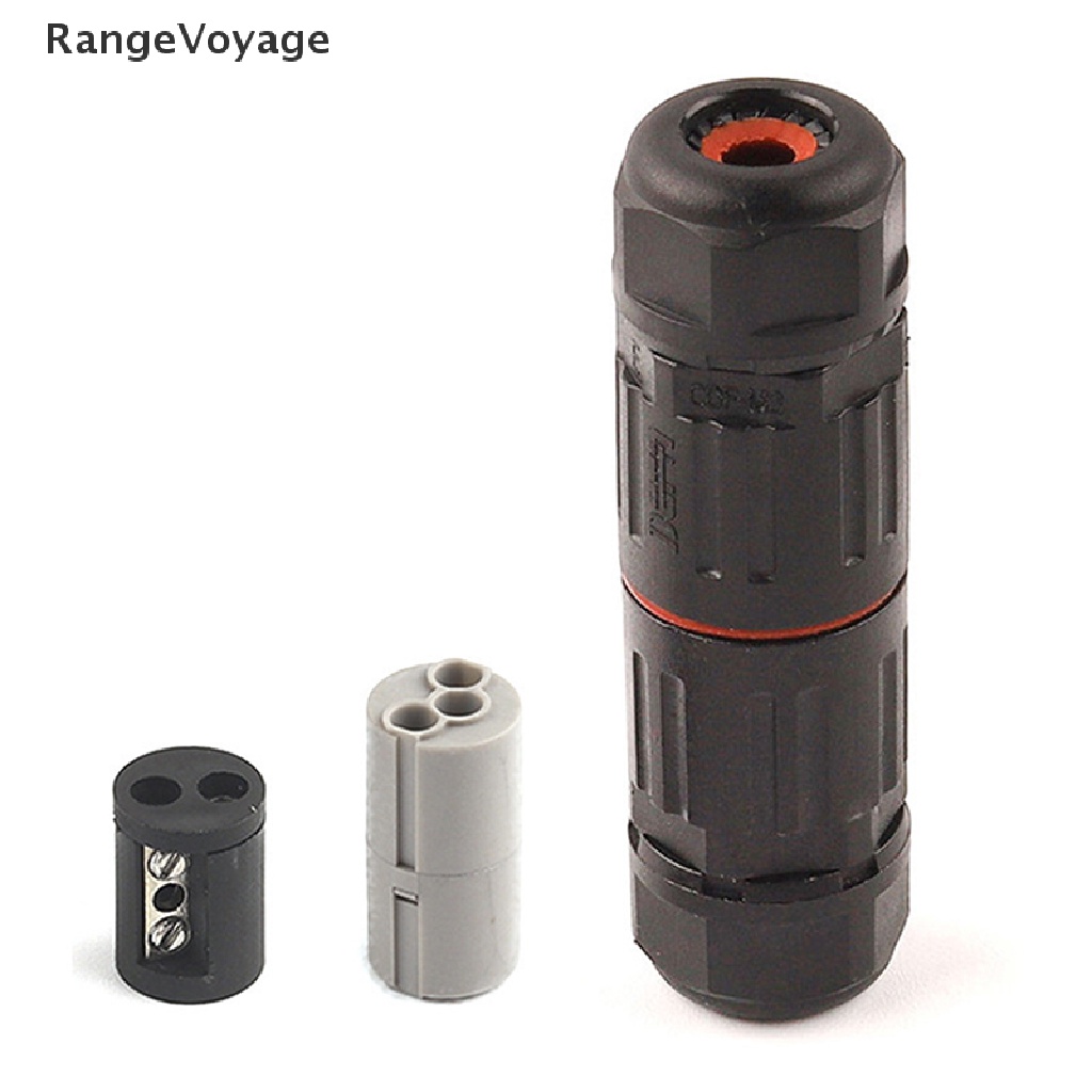 RangeVoyage 3 Pin Waterproof Straight Connector Wire Cable Outdoor Plug ...