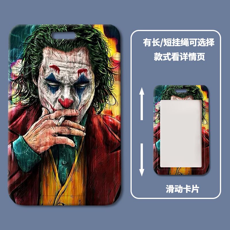 Anime Cartoon Joker DIY Student School Campus ID Card Hard Cover ...