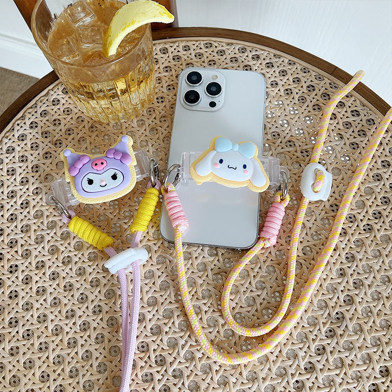 Kuromi Mobile Phone Back Clip Lanyard Girls Diagonal Strap Japan Korea ...