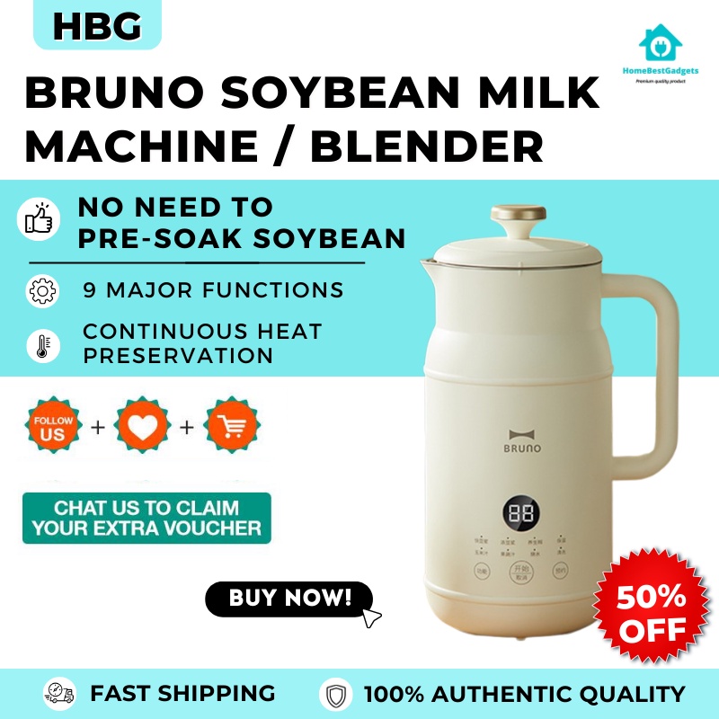 Bruno Soymilk Maker Bruno Blender High Speed Blender Multifunction Smoothie Blender Bruno ...