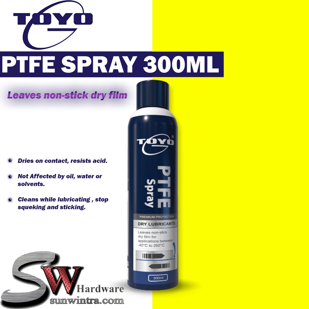 TOYO-G PTFE SPRAY (DRY LUBRICANT) 300ML AEROSOL SERIES | Shopee Malaysia
