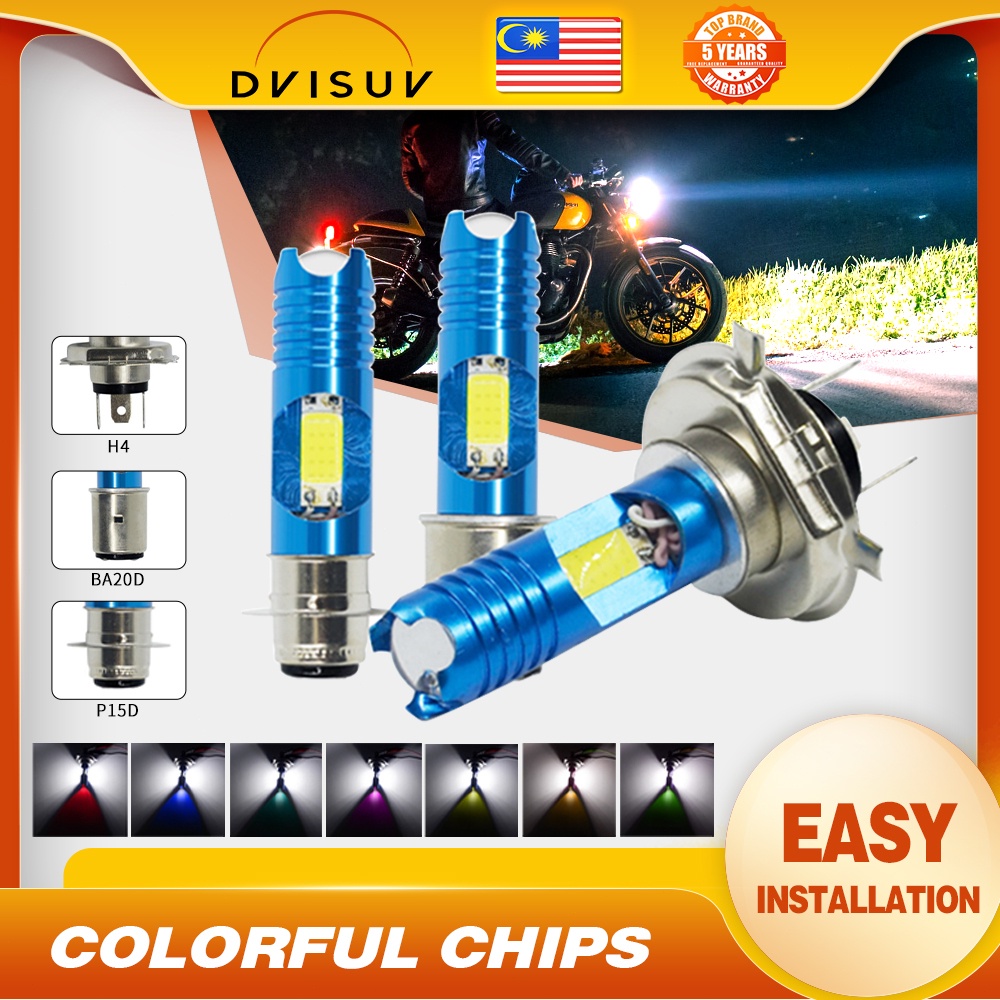 DVISUV 1PCS LED LAMPU DEPAN HEAD LAMP BULB T19 EX5 LAGENDA Y125Z Y100 ...