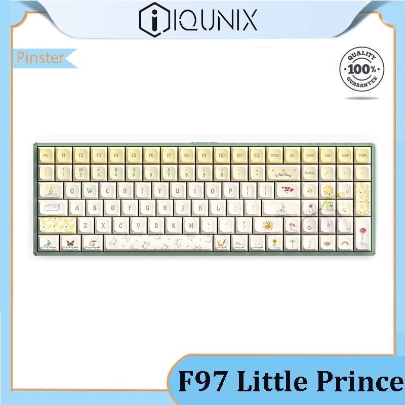 IQUNIX F97 Little Prince co-branded rose of about mechanical keyboard wireless three mode ...