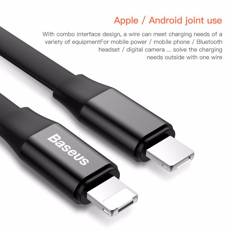 Baseus 2 in 1 Fast Charging USB Cable | Shopee Malaysia