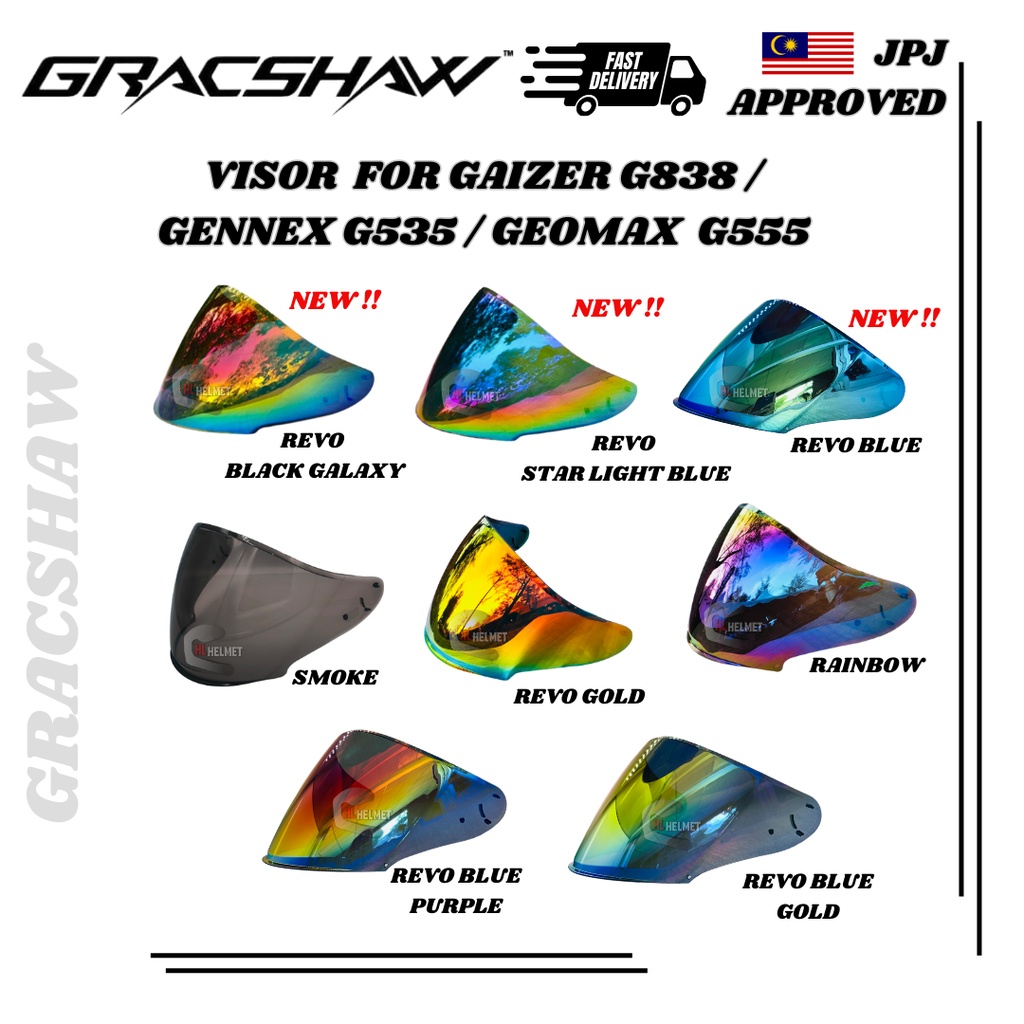 VISOR GRACSHAW GAIZER/GENNEX/GEOMAX ( VISOR SIANG & MALAM GRACSHAW ...