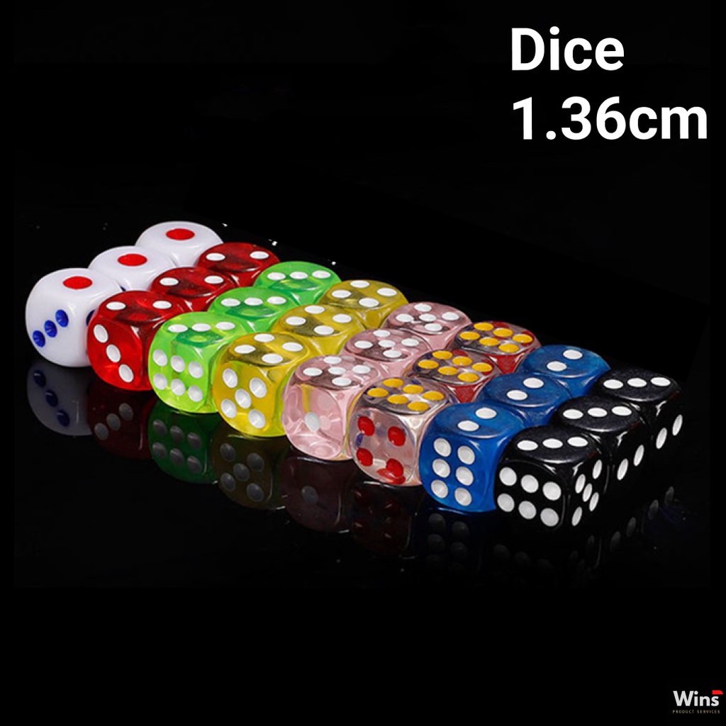 [5pcs] Shake Dice Six Sided Spot Dice Game 骰子 | Shopee Malaysia