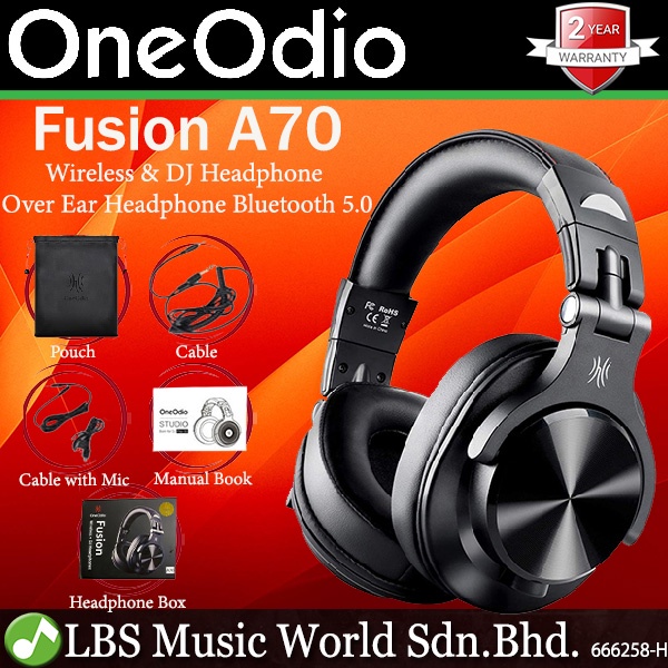OneOdio Fusion A70 Bluetooth Over Ear Headphones for Studio DJ ...