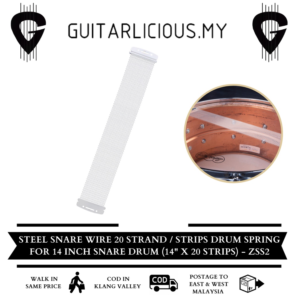 Steel Snare Wire 20 Strand / Strips Drum Spring for 14 Inch Snare Drum ...