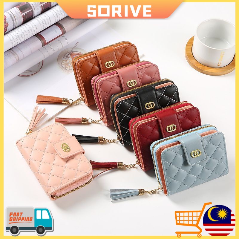 Korean Short Zip Purse Wallet Dompet Perempuan Murah Coin Beg Duit ...