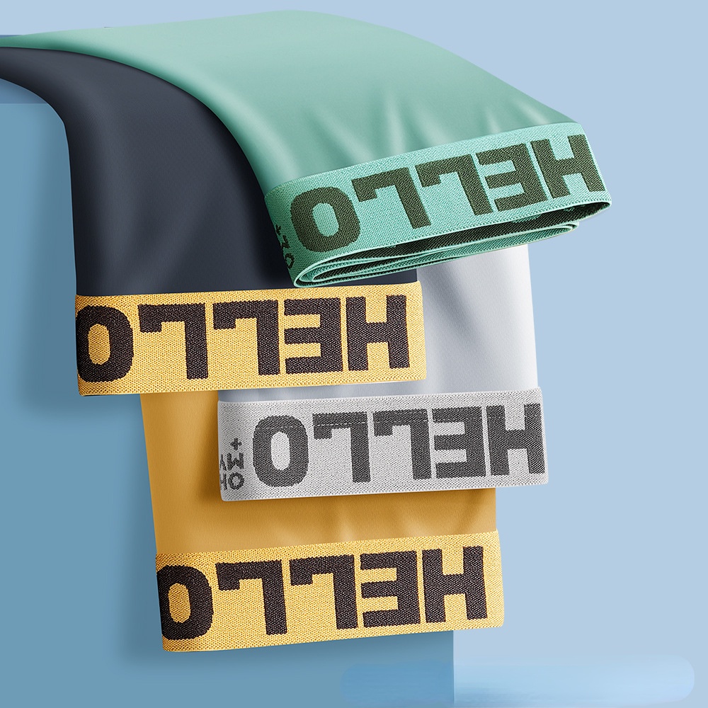 L-6XL Fashion Hello Printing Boxers Men Underwear Ice Silk Boxer Men Seluar Dalam Lelaki Men ...