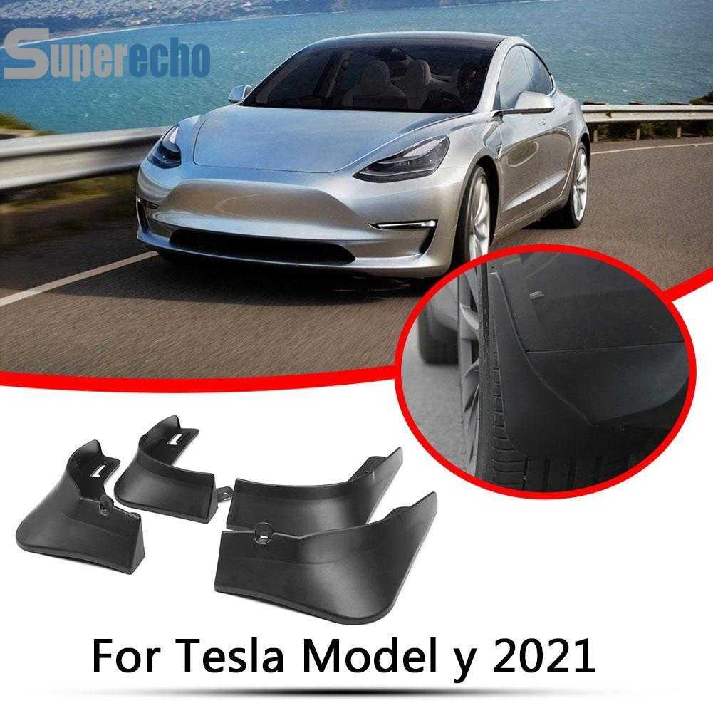 Front Rear Mud Flaps for Tesla Model Y 2021 Splash Guards No Drilling ...