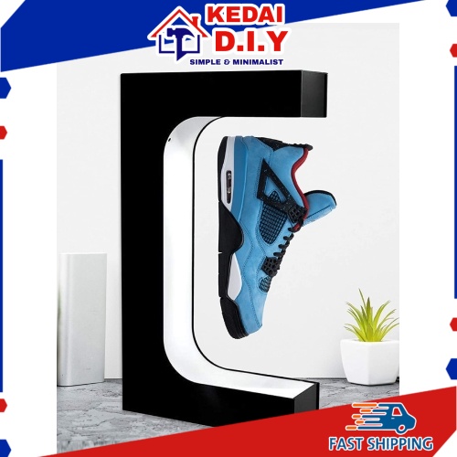 Magnetic Floating Shoe Display Stand Levitation Sneaker Holder With LED ...