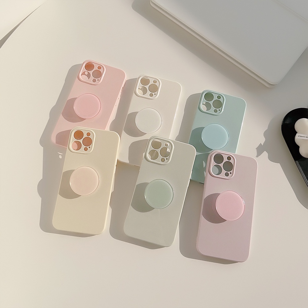 Macarons mobile phone with stand case tpu silicone case for iphone case ...