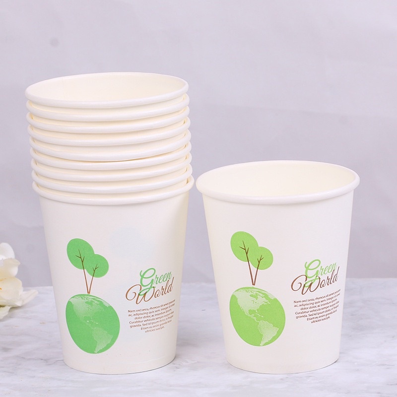[50 pcs] 250ml Paper Cup 9 oz & oz. Disposable Paper Drinking Cup / 纸杯 ...