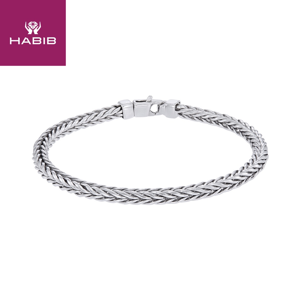 HABIB 925 Silver Men's Bracelet CJ-6-BR MAN 01 | Shopee Malaysia
