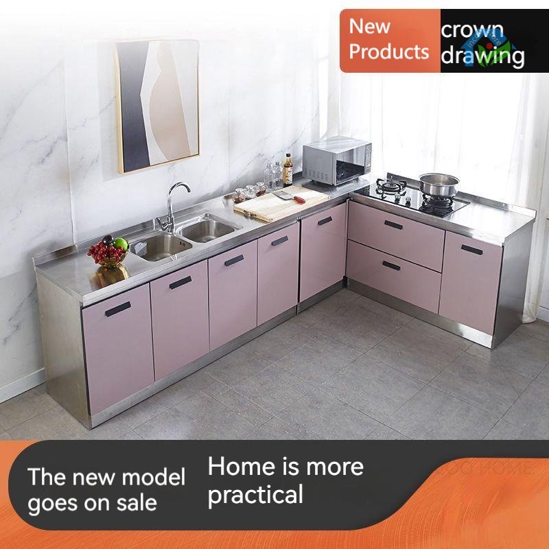 💐Stainless steel kitchen cabinets/multi-functional kitchen cabinet ...