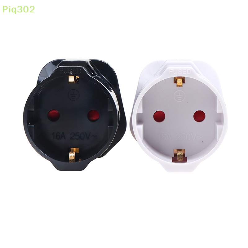 Piq302 EU Euro 2 Pin To UK 3 Pin Plug AC Universal Adapter Travel ...