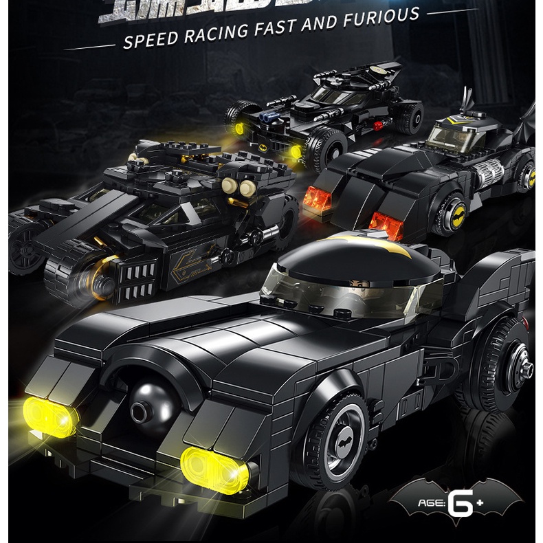Racing Batmobile Tumbler Block Brick Batman Building Brick Super Heroes ...