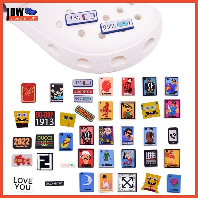 Croc Jibbit Cartoon Trend Square Element Character Personality Charm ...