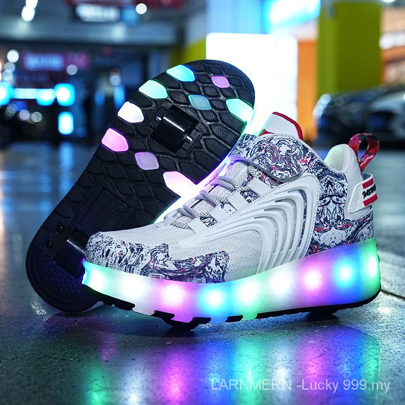 New Heelys Kids Roller Shoes Boys and Girls Sneakers Adult Rechargeable ...