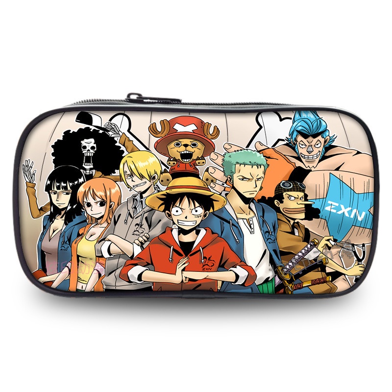 ONE PIECE Pencil Case Large Capacity Monkey D.Luffy Pencil Box School ...