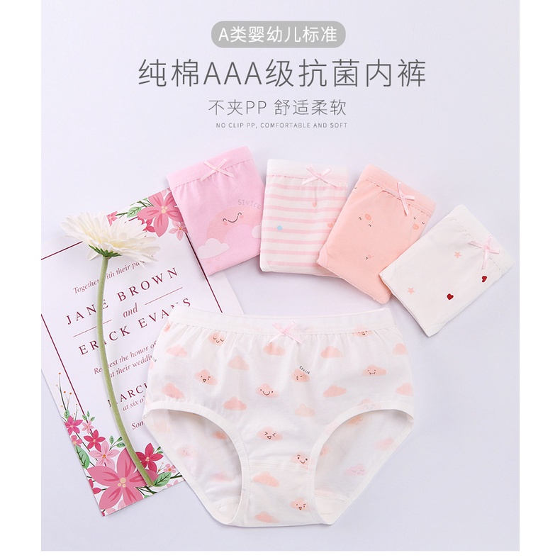 8kg-37.5kg (4022) Baby Girl Cotton Underwear /Kids Panties/Seluar Dalam Kanak Kanak /Girl ...
