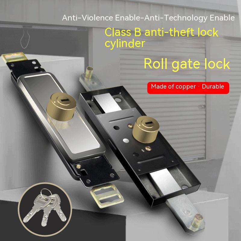 ★READY STOCK★Rolling shutter door lock middle open anti-theft lock ...