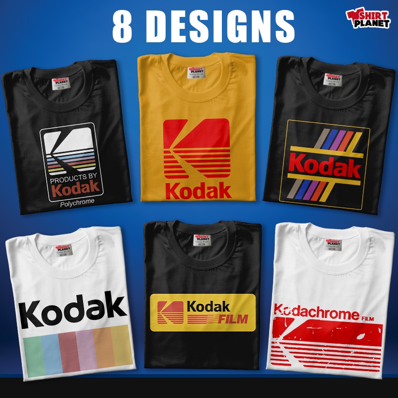 Polaroid Kodak Design Collection Unisex T-Shirt for Men and Women ...